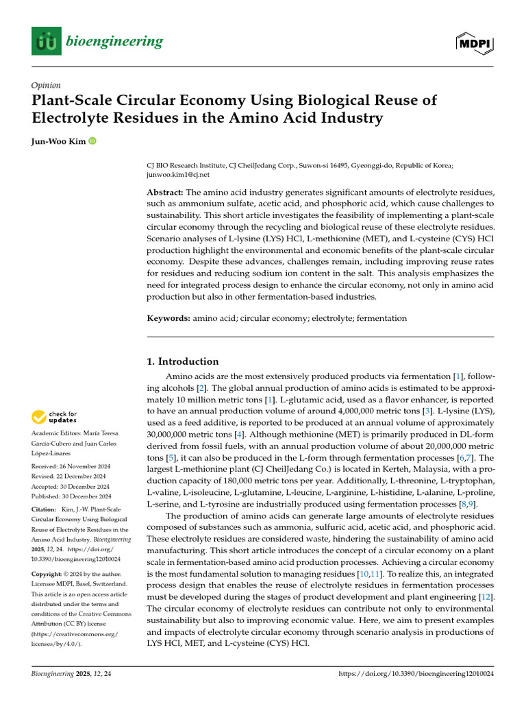 2025 Bioengineering Kim | PDF | Acid | Amino Acid