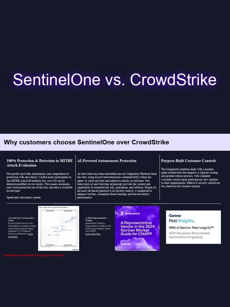 SentinelOne vs. CrowdStrike Analysis | PDF | Cloud Computing | Computer ...