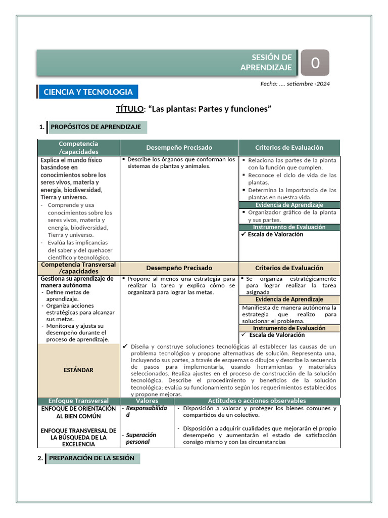 3° P4 Sem1 S1 Cyt-Sesion | PDF | Plantas | Raíz