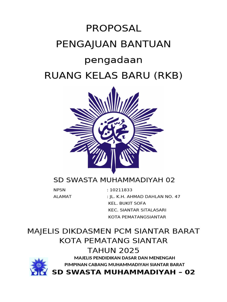 Proposal SD M-02 - 2025 Revisi | PDF