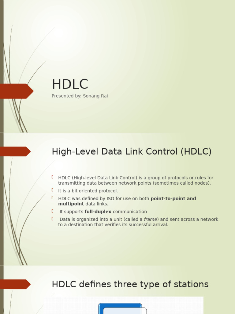 HDLC Protocol Overview and Functions | PDF | Information And ...