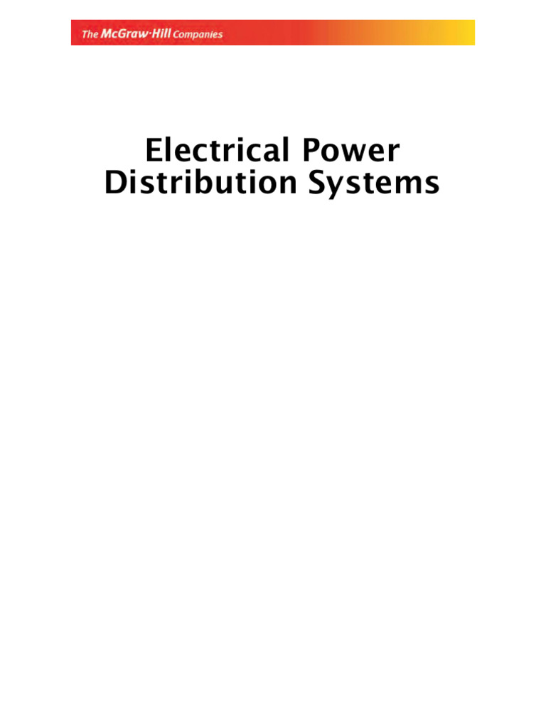 Electrical Power Distribution Systems | PDF