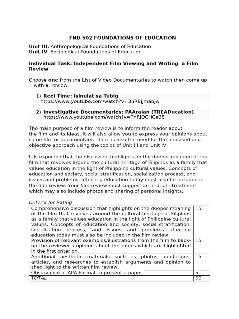 Unit 3 Unit 4 Task | PDF