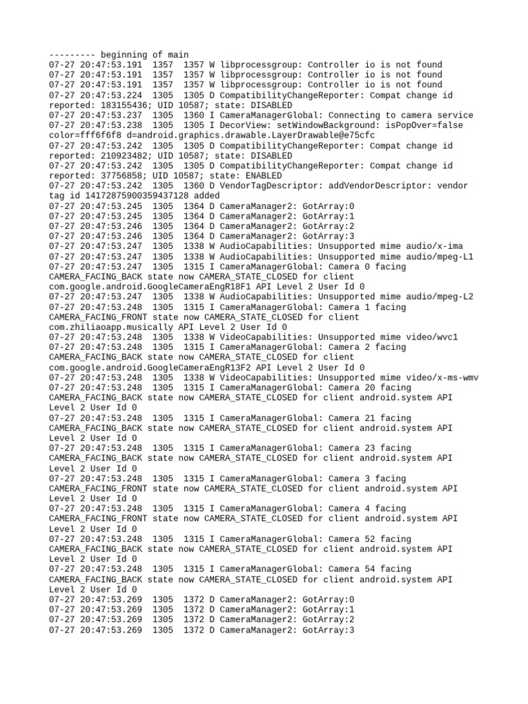 Log Cat 1753631273171 | PDF | Software | System Software