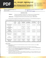 Notification (2439) - Academic Calendar For 1st Sem of All VTU UG ...