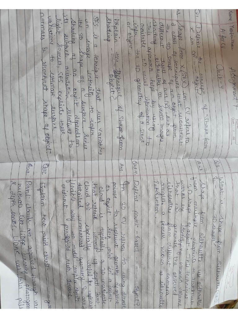 AI For CV Assignment 4 - Compressed | PDF