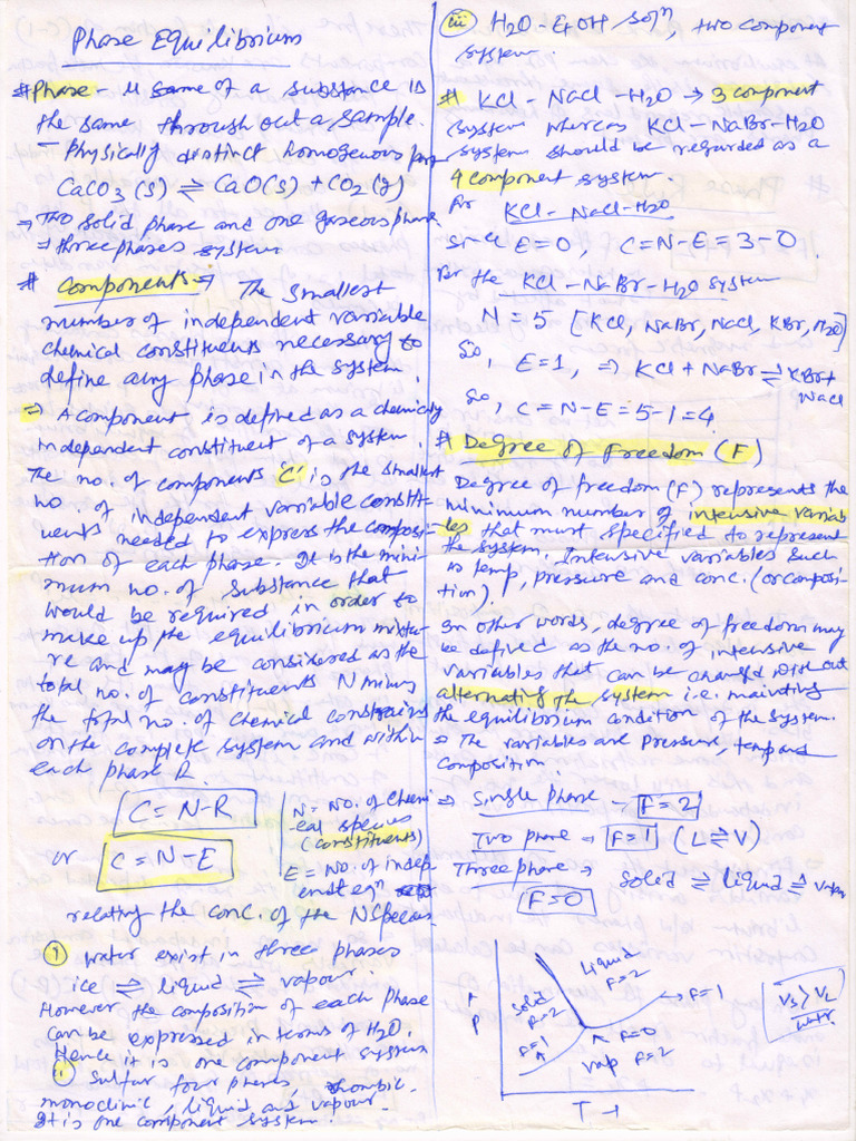 Phase Basic Phase Rule | PDF