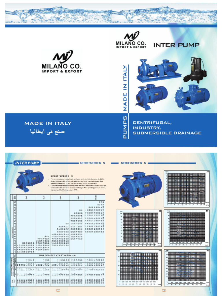 Inter Pump Centrifugal Pumps | PDF