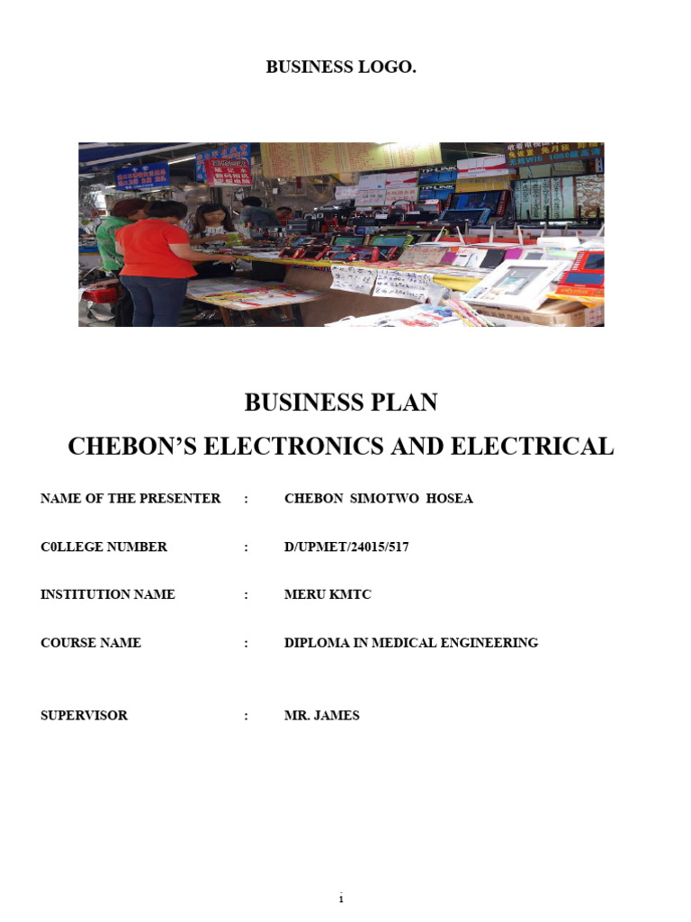 Chebon's Electronics Business Plan | PDF | Expense | Electrician