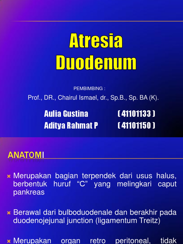 Atresia Duodenum FIX | PDF