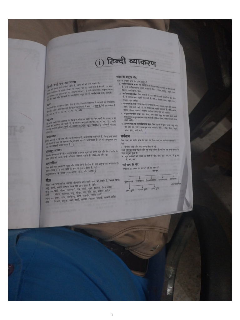 Hindi Vyakran JNV Class 6 Entrance Exam | PDF