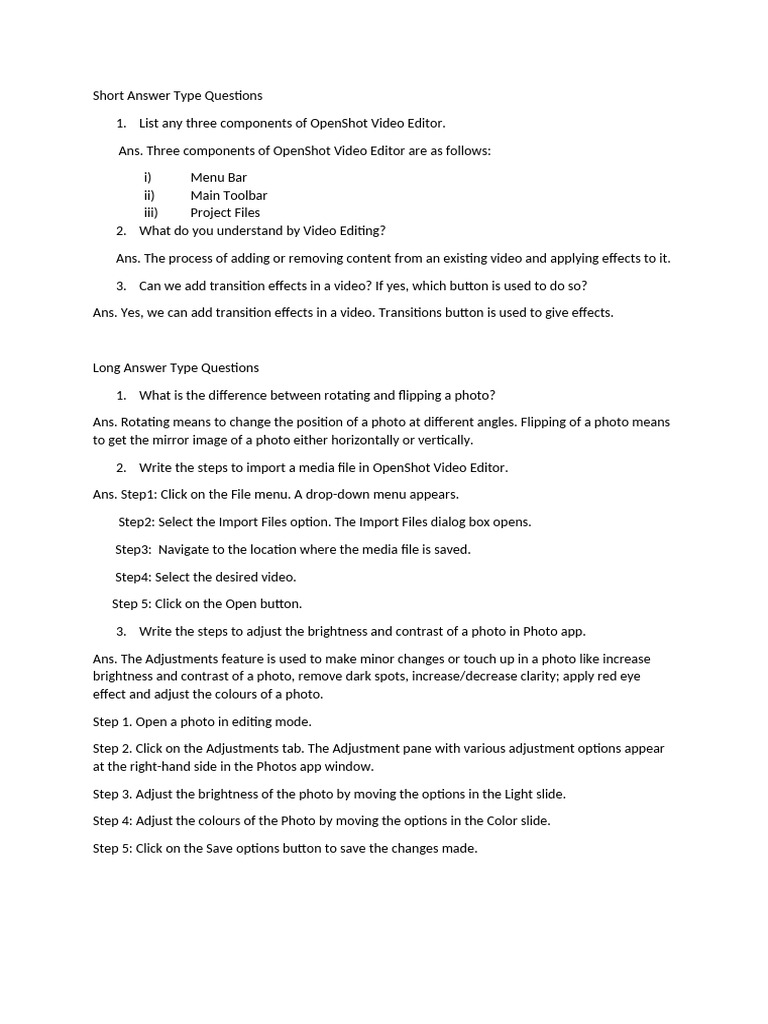 Chapter 3-Photo Editor and Video Editor | PDF
