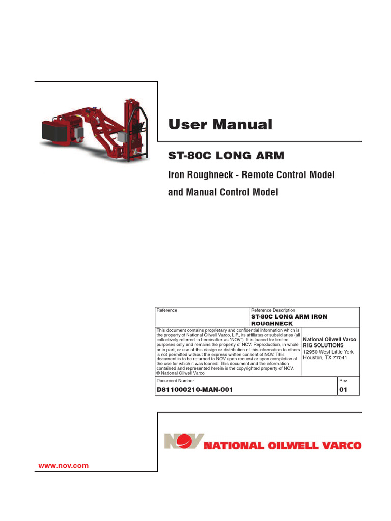 ST-80C LONG ARM Iron Roughneck - Remote Control Model and Manual ...