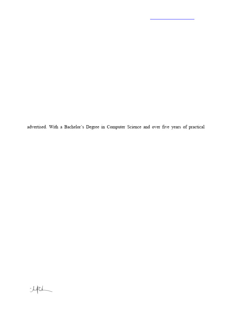 Application Letter As Ict Officer | PDF