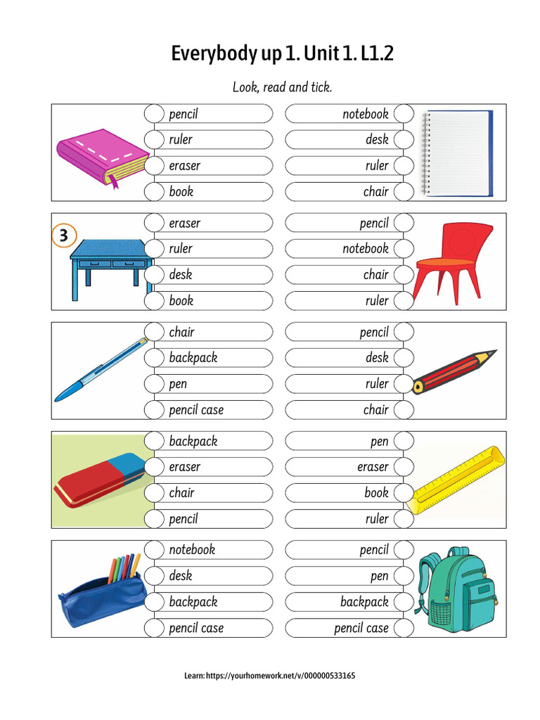 PDF 6 - Everybody Up 1 - Unit 1 - L1-2 | PDF
