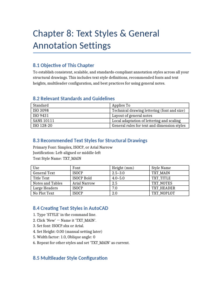 Chapter 8 Text Styles and Annotation Settings | PDF | Typefaces | Arial