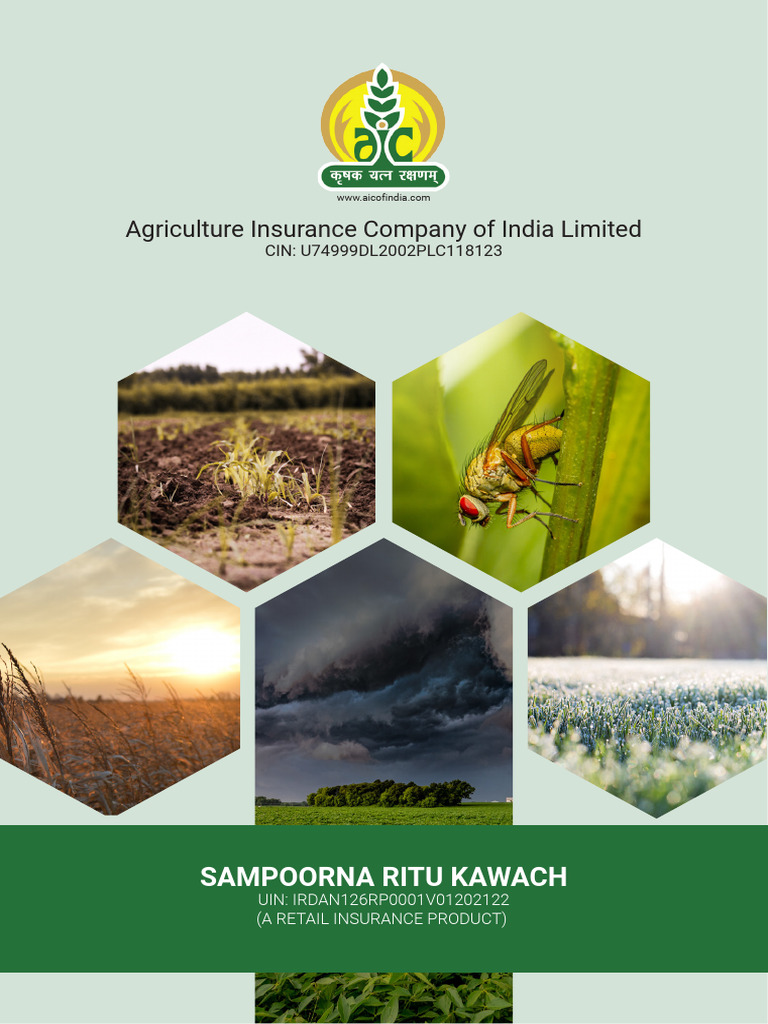 Smpoorna Ritu Kawach - Brochure | PDF | Insurance | Agriculture