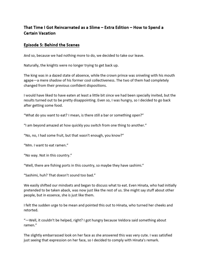 Tensura Extra Episode 5 - charVANder Edit | PDF