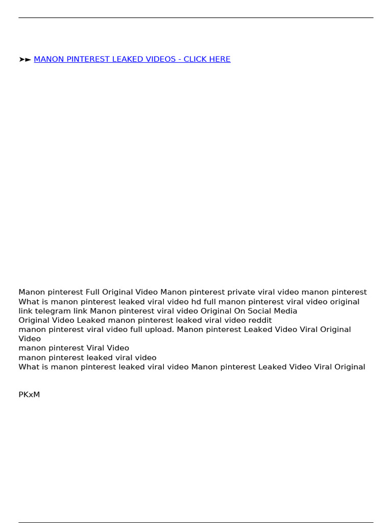 Newupdate Manon Pinterest Viral Video Original XXL | PDF