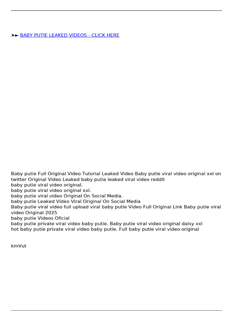 Sex Baby Putie Private Viral Video Baby Putie Leak Video | PDF