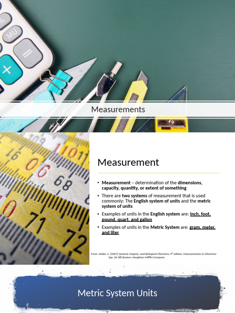 Understanding Measurement Systems in Chemistry | PDF | Numbers ...