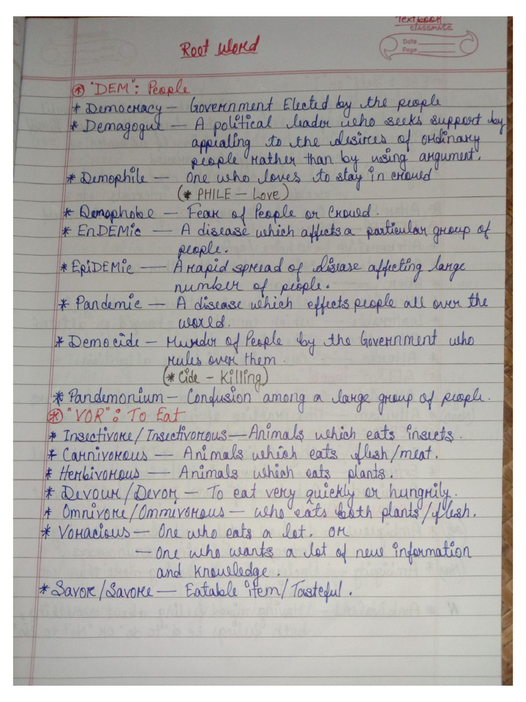 Root Word | PDF