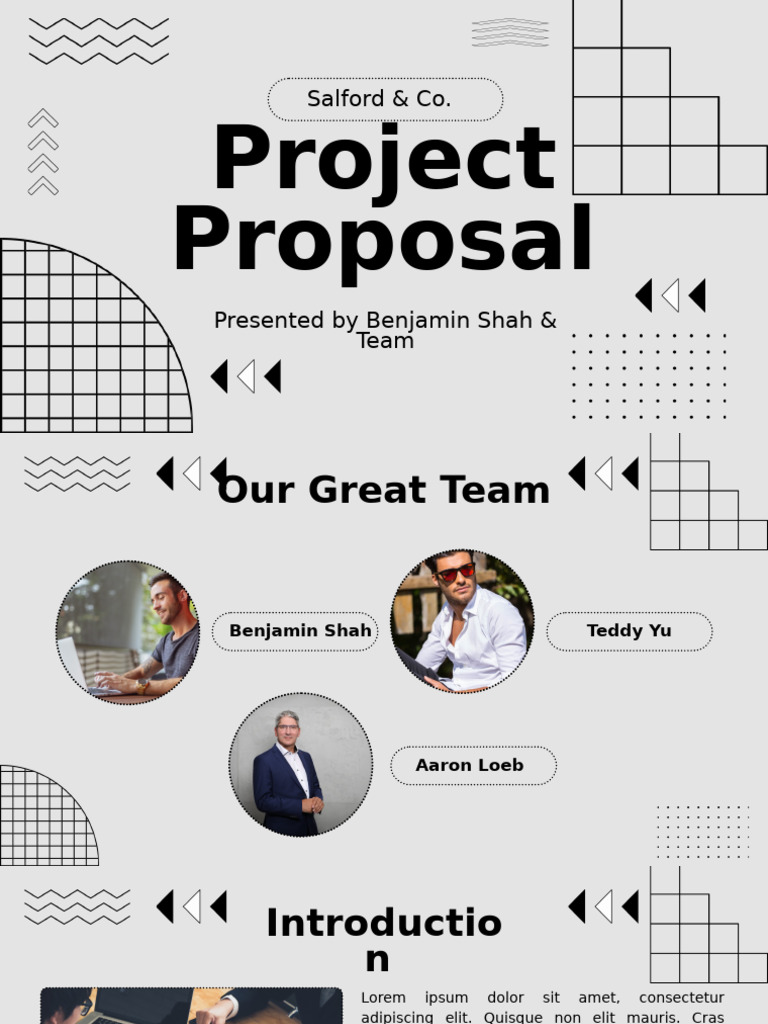 Grey Black Minimalist Professional Project Proposal Presentation | PDF