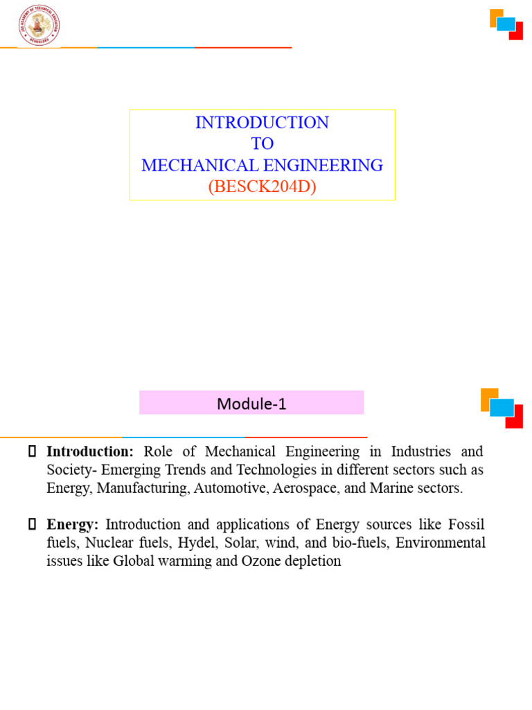 Module 1 IME.pptx | PDF | Fuels | Energy Development