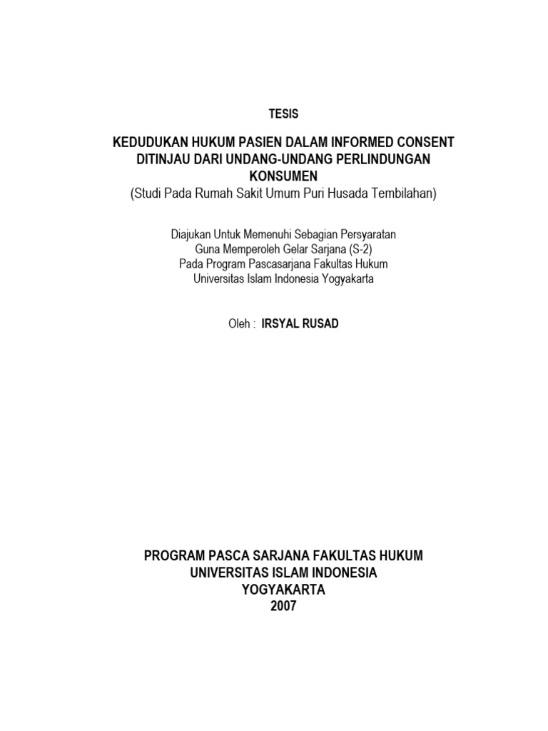 Contoh Tesis IC 2007 | PDF
