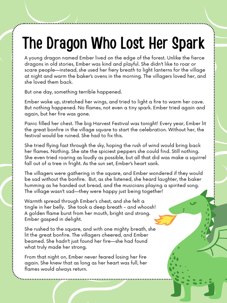 Ember's Spark: A Reading Comprehension | PDF