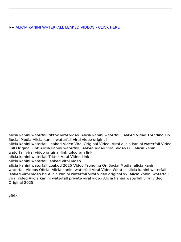 Watch Viral Videos Alicia Kanini Waterfall Leaked Video Viral Video | PDF