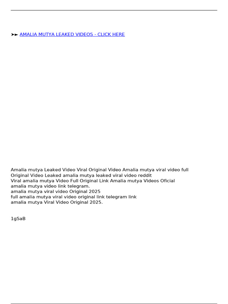 What Is Amalia Mutya Leaked Viral Video | PDF