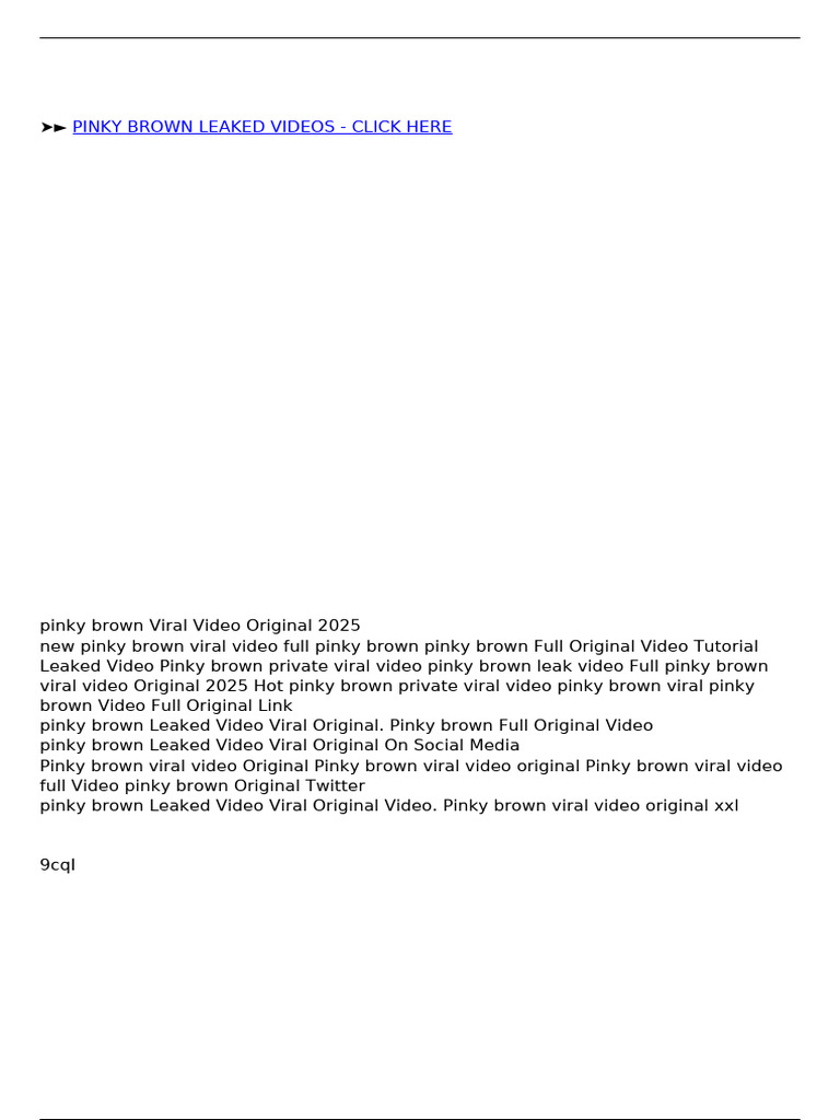 Viral Pinky Brown Tiktok Video Full Original Sex Video | PDF