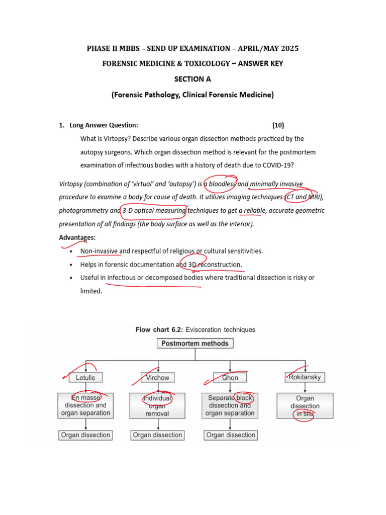 Forensic Medicine & Toxicology Answer Key 28.04.2025 | PDF | Surrogacy ...