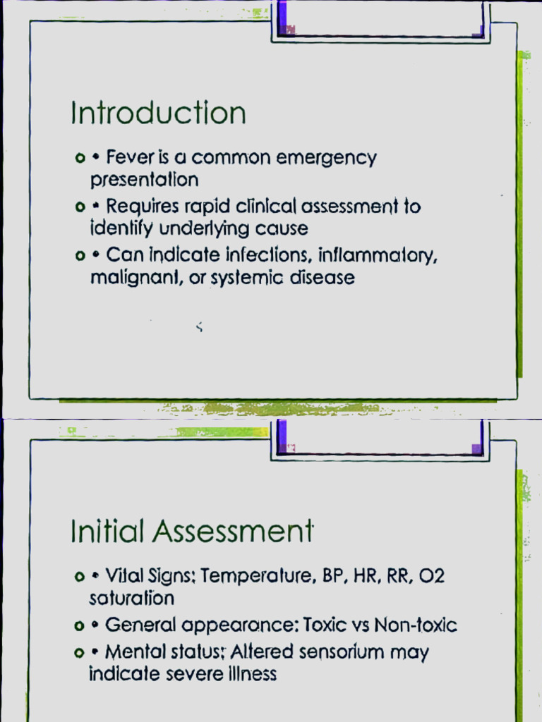 Clinical Examination of Fever 30-7-2025 | PDF