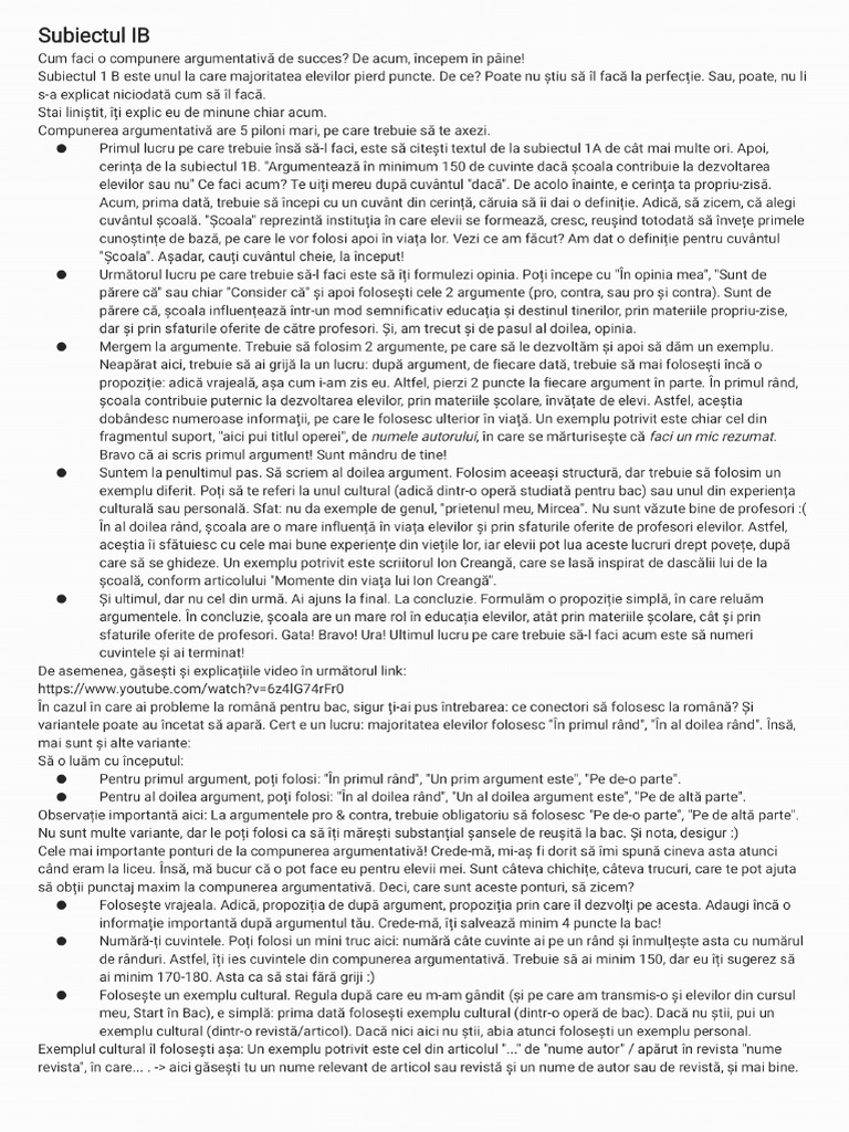 Sub 1b bac | PDF