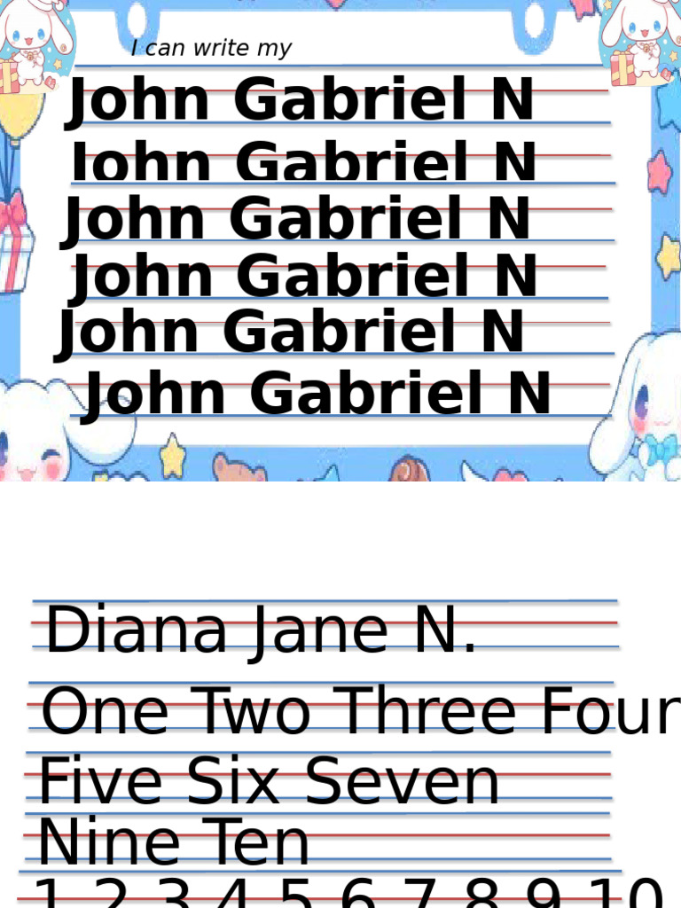 Tracing Name 2 | PDF