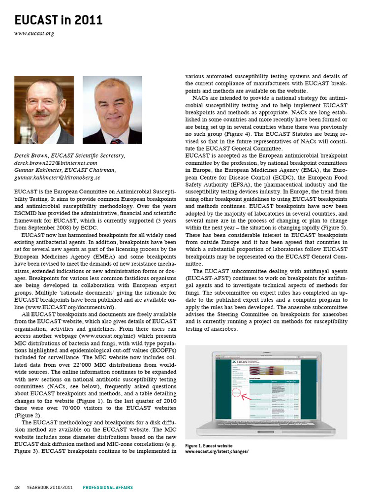EUCAST Breakpoints and Rationale 2011 | PDF | Microbiology