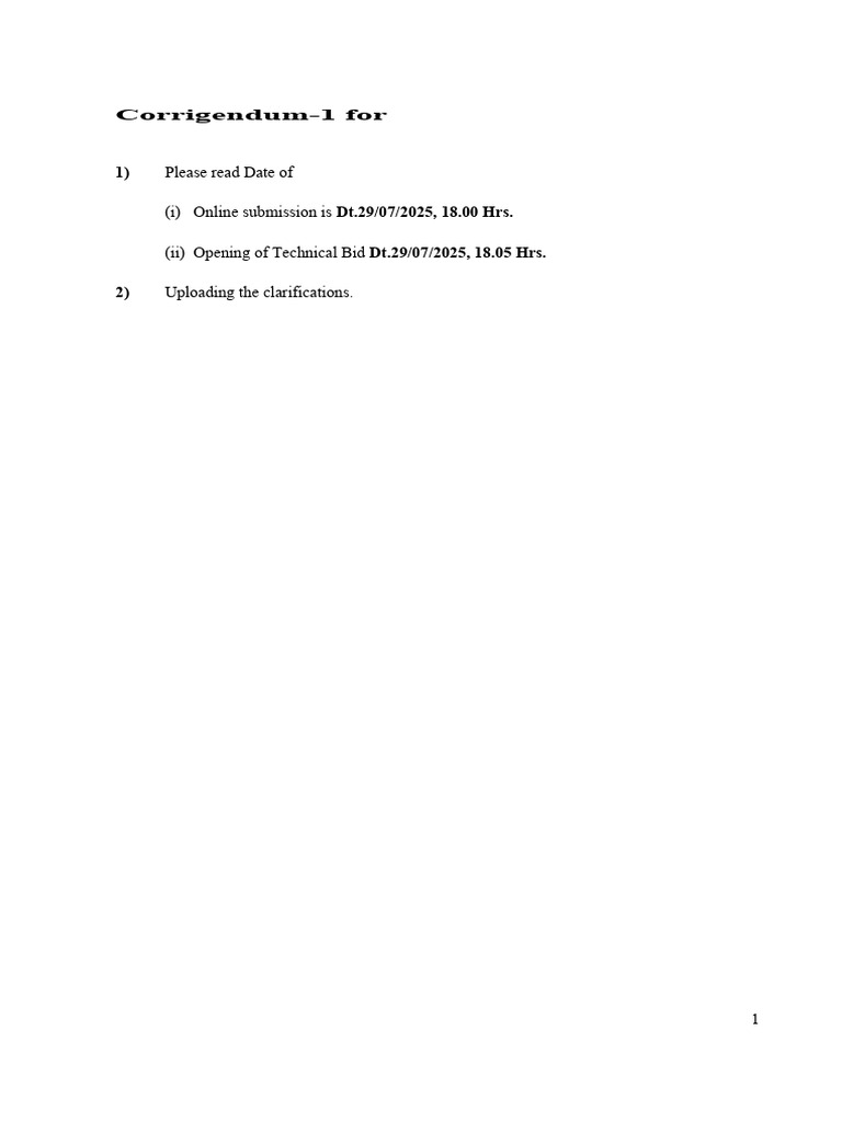 01 Corrigendum 01 | PDF