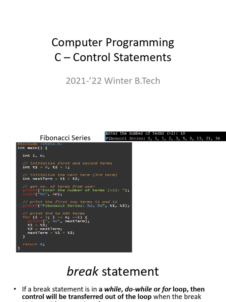 12 - Jumpstatements - Programs | PDF | Control Flow | Programming Paradigms