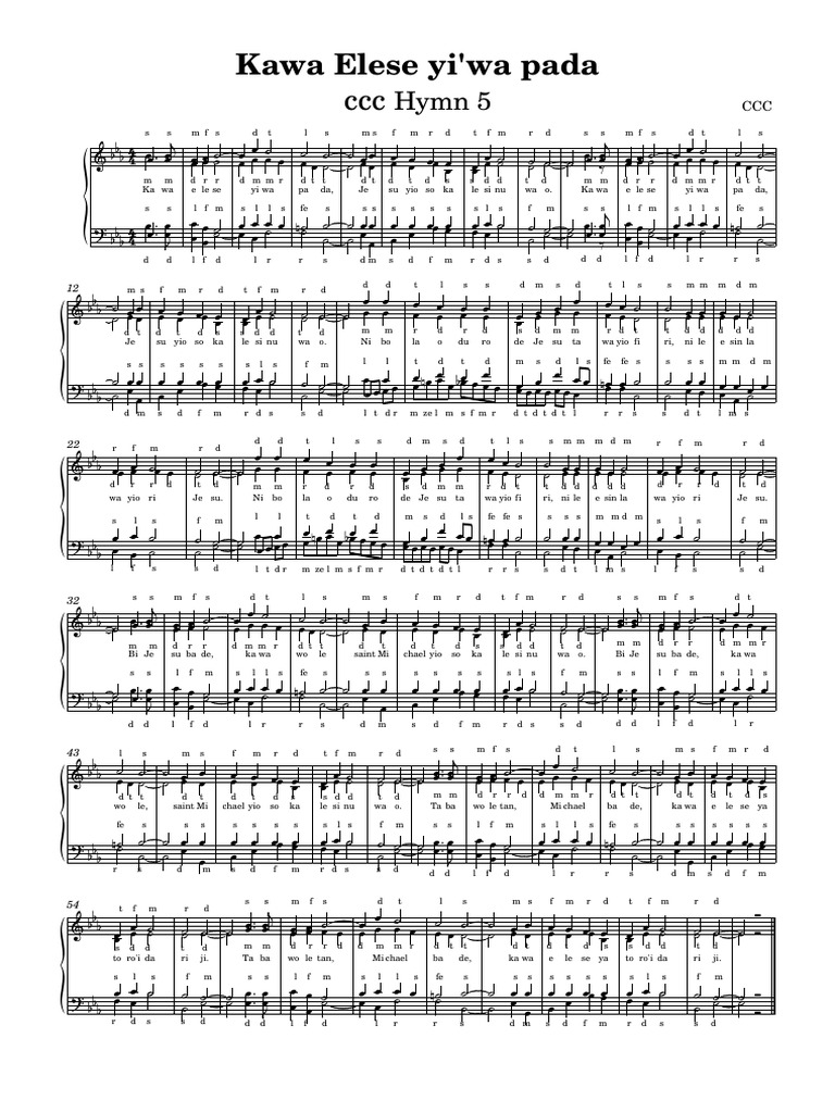 CCC Hymn 5 Lyrics | PDF