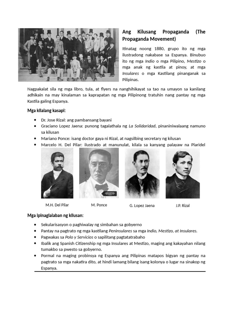 Ang Kilusang Propaganda | PDF