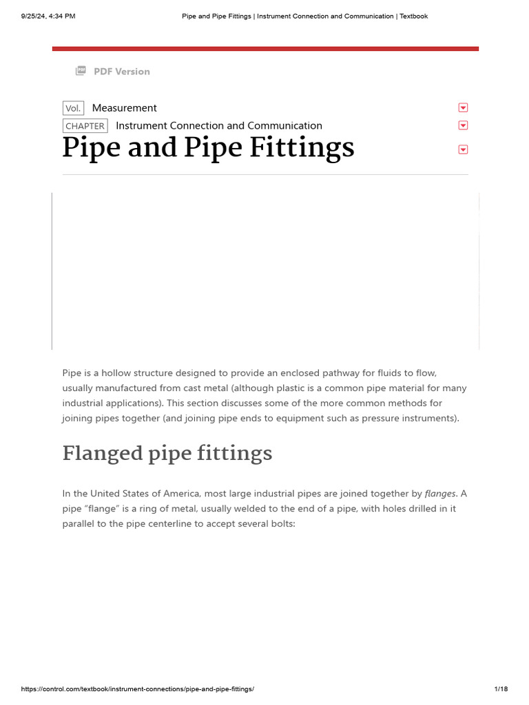 Instrumentation Pipe Fitting Guide | PDF | Pipe (Fluid Conveyance ...