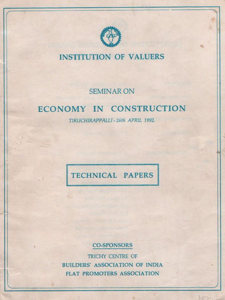 Tiruchirappalli Seminar Book-1992 | PDF