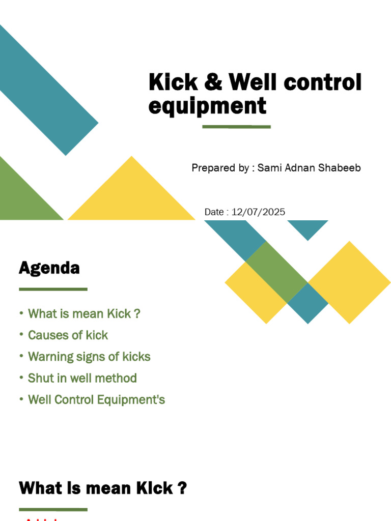 Kick and Well Control Equipment | PDF | Chemical Engineering | Process Engineering