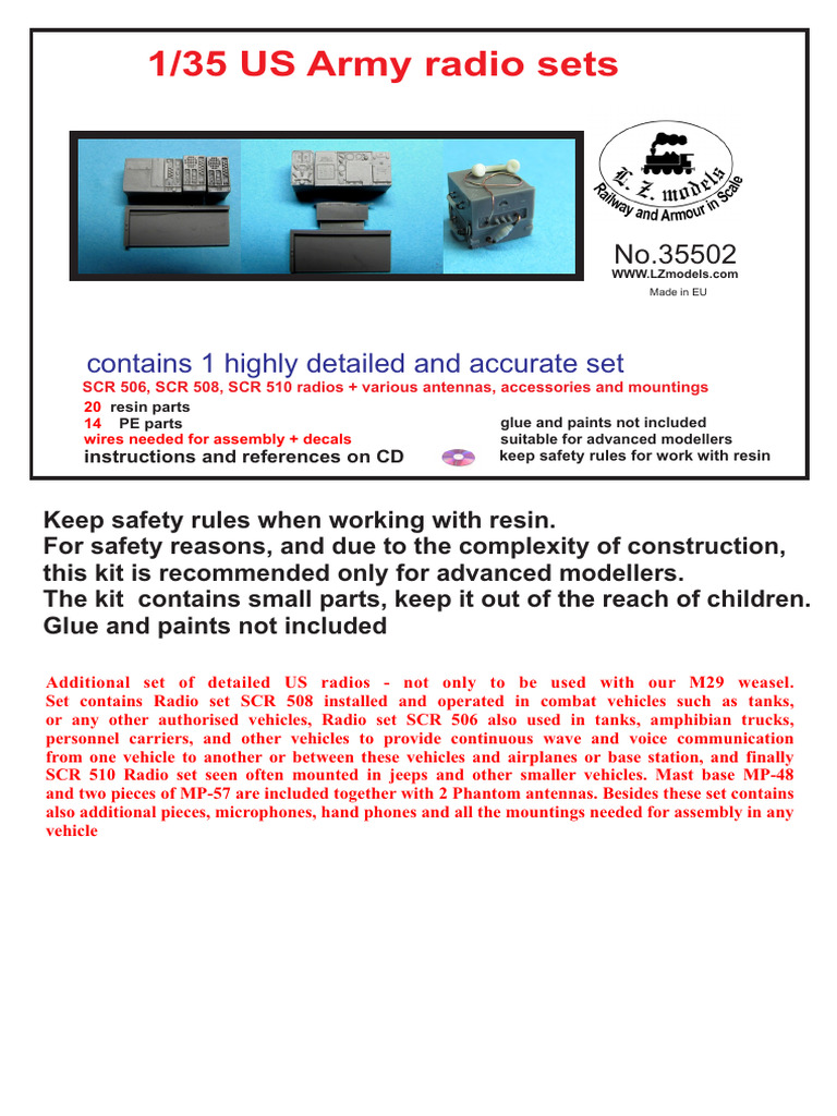 1 - 35 US Army Radio Sets Assembly Instructions | PDF