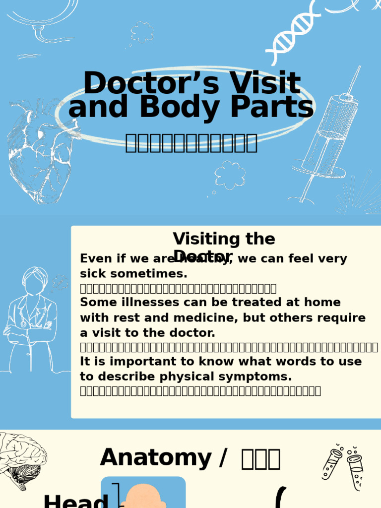 Doctor's Visit and Body Parts | PDF