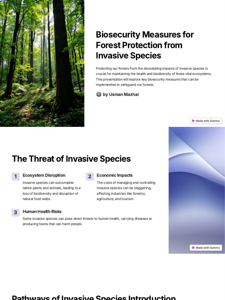 Biosecurity Strategies for Forests | PDF | Invasive Species ...