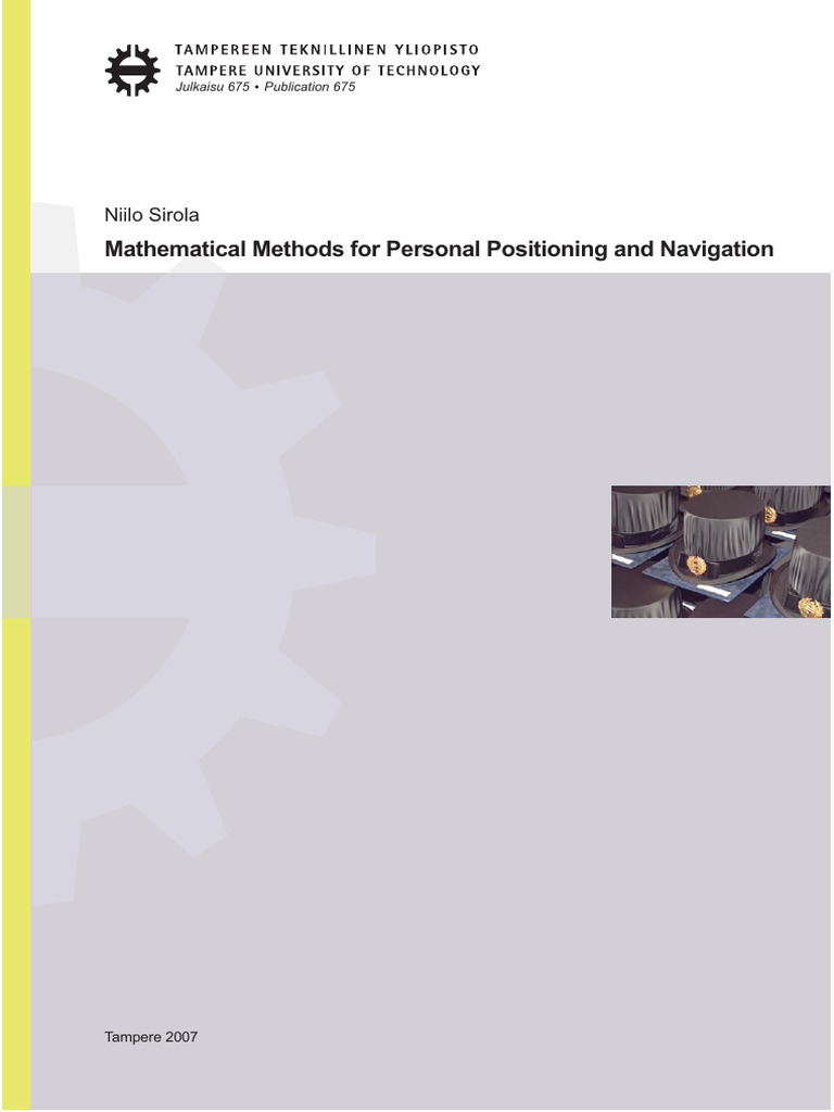 Mathematical Methods for Navigation | PDF | Least Squares | Inertial ...
