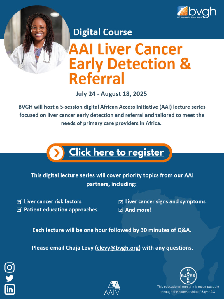 AAI Liver Cancer Early Detection & Referral Flyer | PDF | Cancer | Oncology
